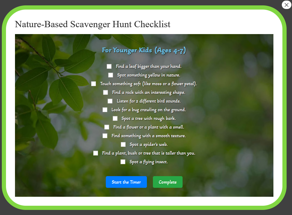 Nature-Based Scavenger Hunts Enhance Learning with fun, interactive ...