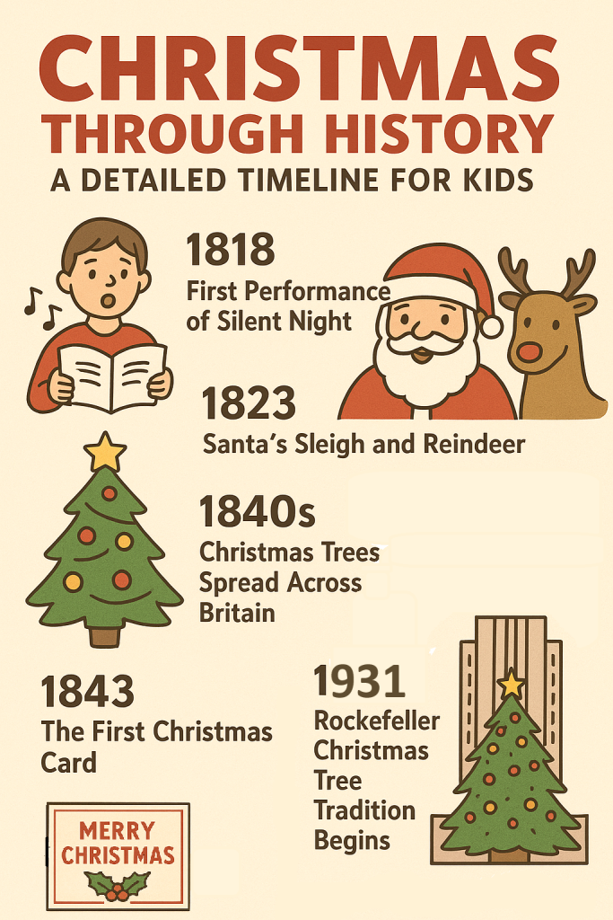 Christmas Through History: A Simple Timeline for Kids - Magic Kids Learning