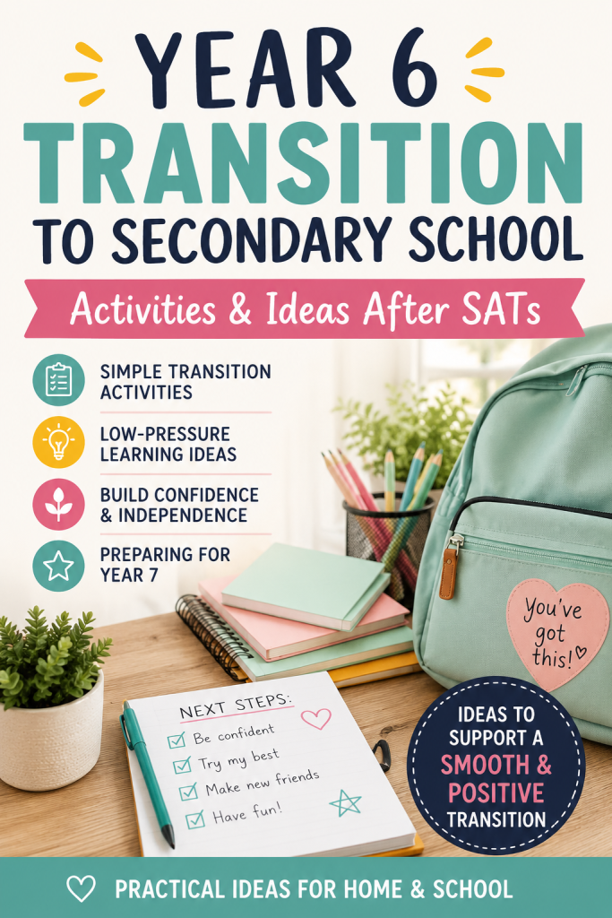 Year 6 Transition to Secondary School: Activities & Ideas After SATs ...
